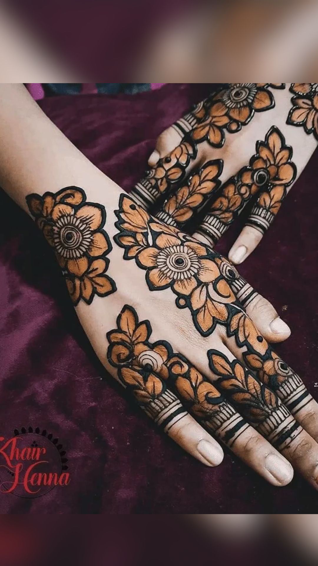 Elegant and Easy Floral Mehndi Designs - mehkan.com